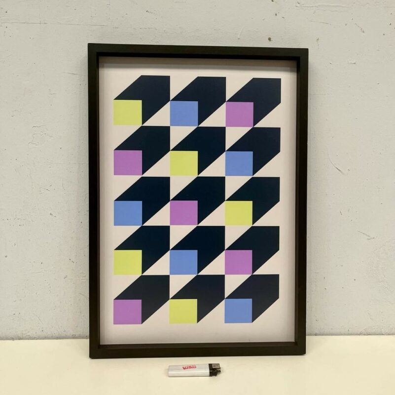 Cuadro cuadrados geométricos – Vegas Alquila